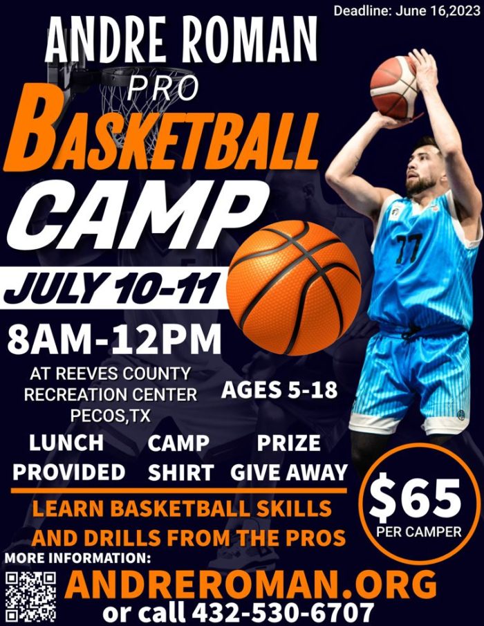 Registration opens for Andre Roman Pro Basketball Camp - Permian Proud