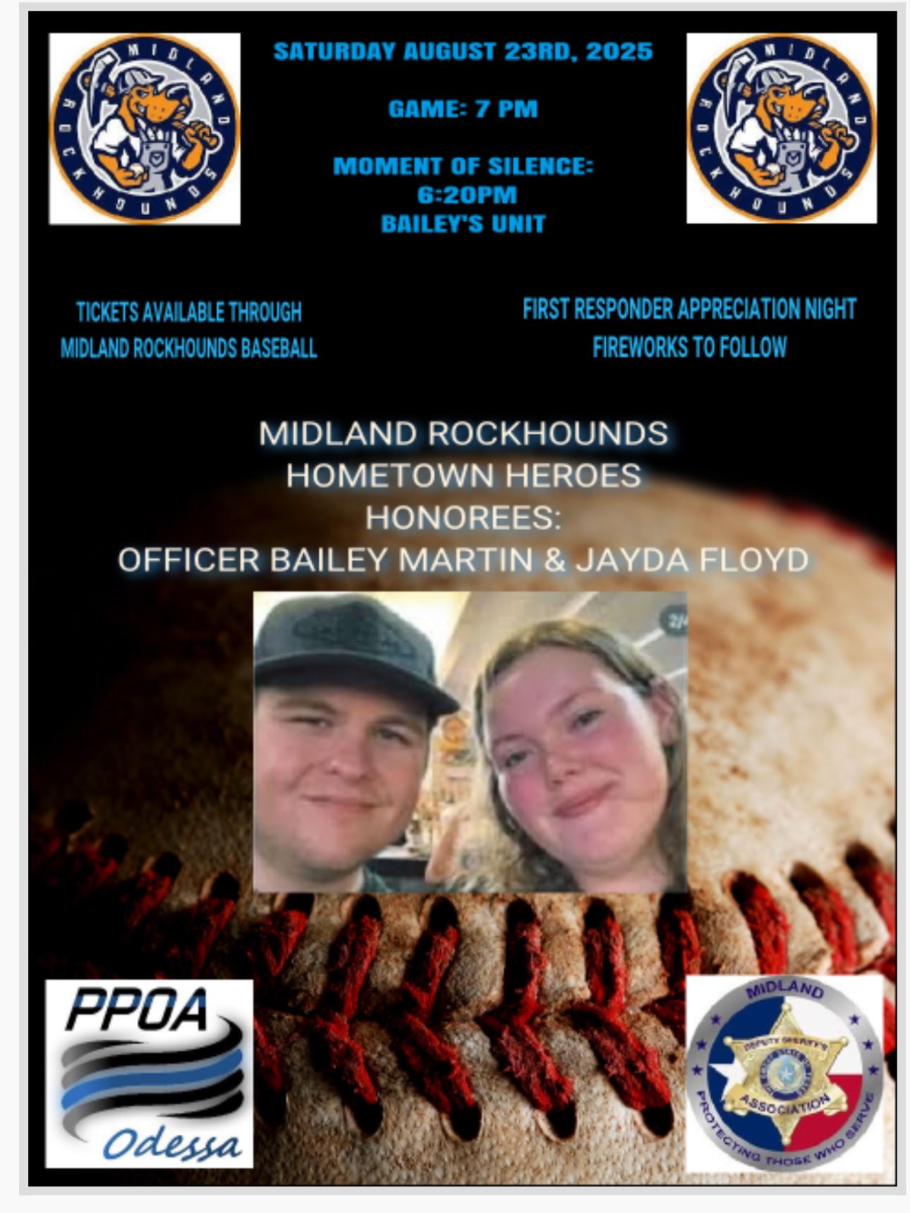 RockHounds to hold moment of silence for Bailey Martin and Jayda Floyd ...